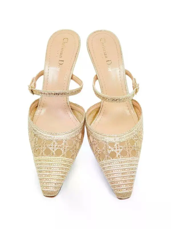 Dior Capture Cannage Crystal Mules