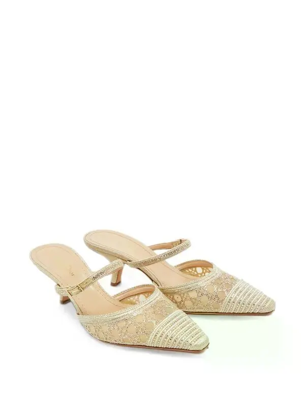 Dior Capture Cannage Crystal Mules