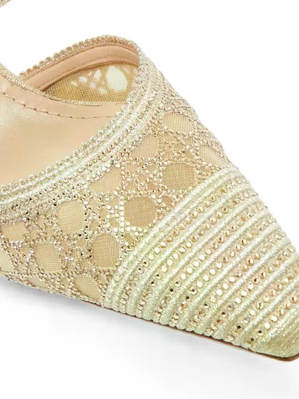 Dior Capture Cannage Crystal Mules