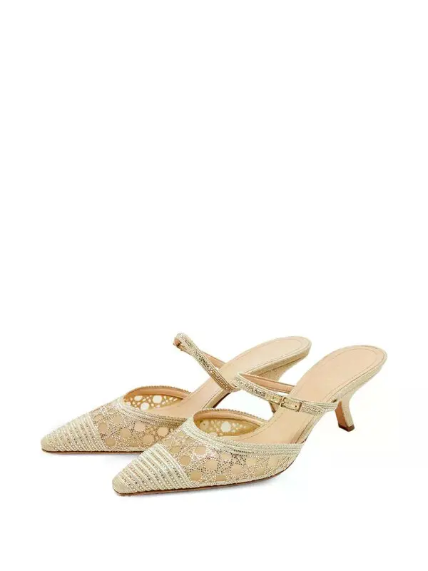 Dior Capture Cannage Crystal Mules