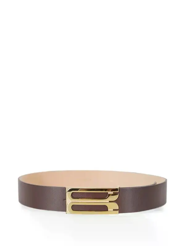 Victoria Beckham Dorian Frame Buckle Belt - Brown