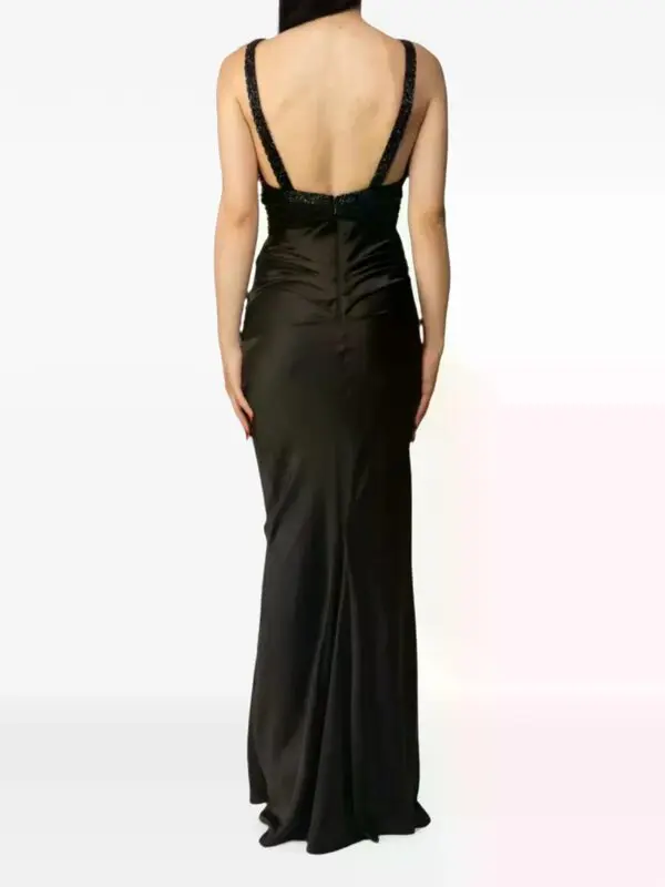 Elisabetta Franchi Ruffled Draped Gown