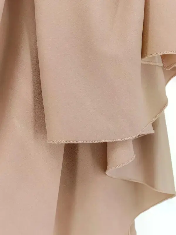 ACTUALEE Draped Satin-band Maxi Dress