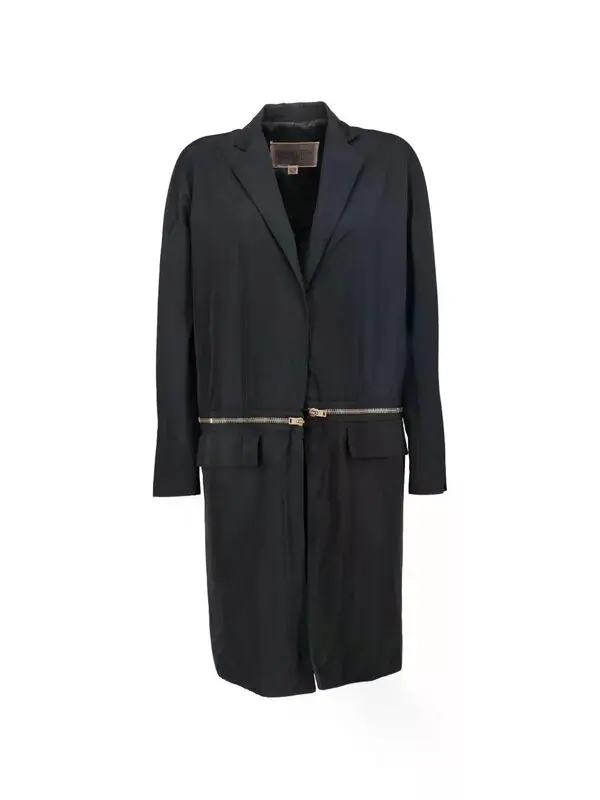 Giambattista Valli Zip-detail Coat - Black
