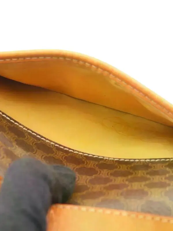 Celine 20th Century Macadam Coated Canvas Handbag