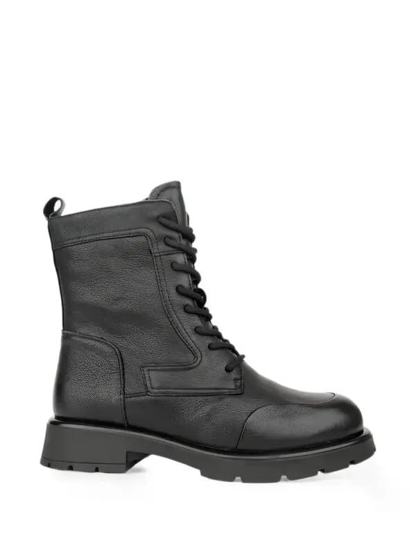 LINDA BAUMANN Lace-up Leather Ankle Boots