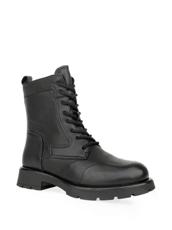 LINDA BAUMANN Lace-up Leather Ankle Boots
