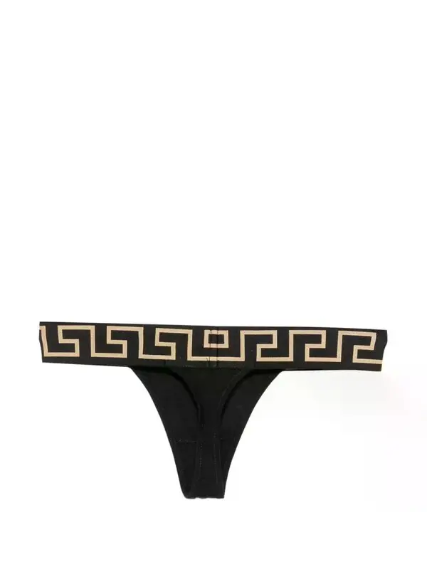 Versace Greca-waistband Thong