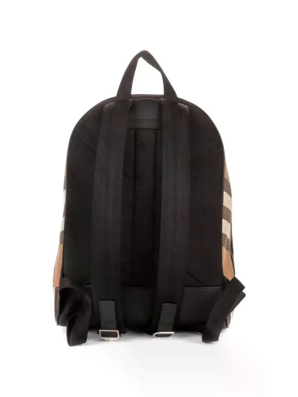 Burberry Check-print Leather-trimmed Backpack