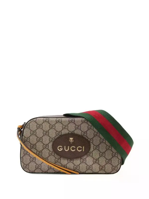 Gucci 2016-2026 Gg Supreme Web Neo Vintage Crossbody Bag - Neutrals