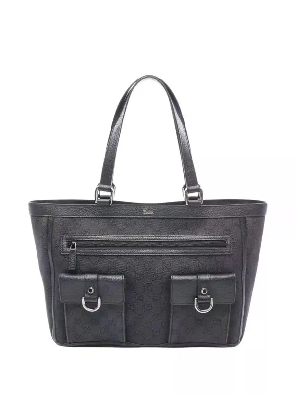 Gucci Gg Canvas Abbey D-ring Pocket Tote Bag