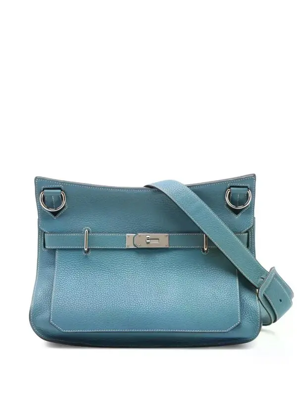 Hermès 2009 Clemence Jypsiere 34 Crossbody Bag - Blue