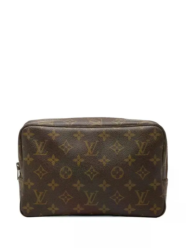 LOUIS VUITTON 1982 Monogram Trousse Toilette 23 Clutch Bag - Brown