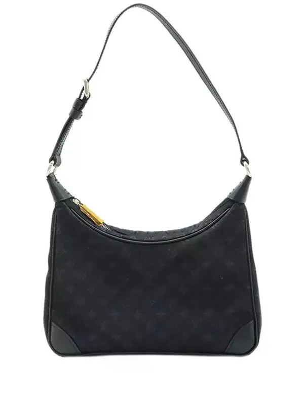 LOUIS VUITTON 2001 Monogram Mini Satin Boulogne Shoulder Bag