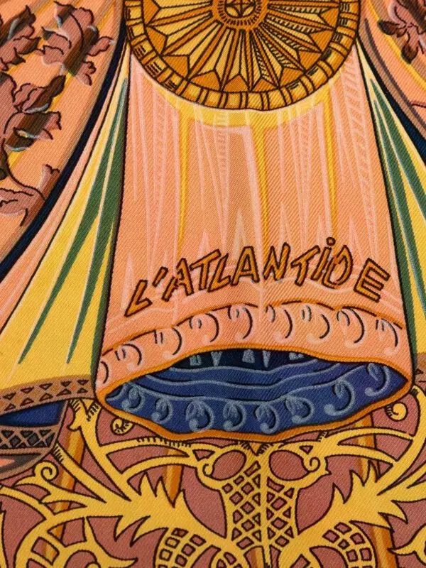 Hermès 20th Century L Atlantide Silk Scarf 90 Scarves - Brown