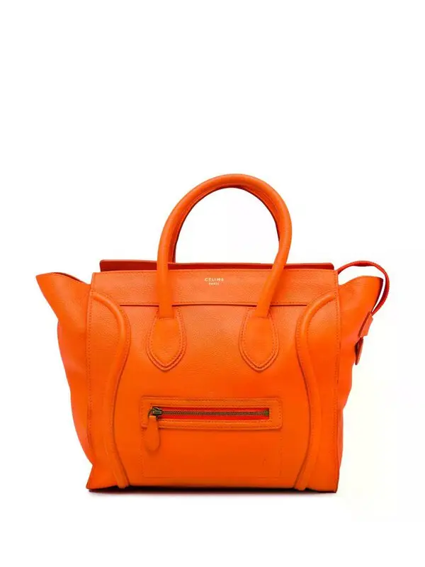Celine 2011 Mini Leather Luggage Tote Bag