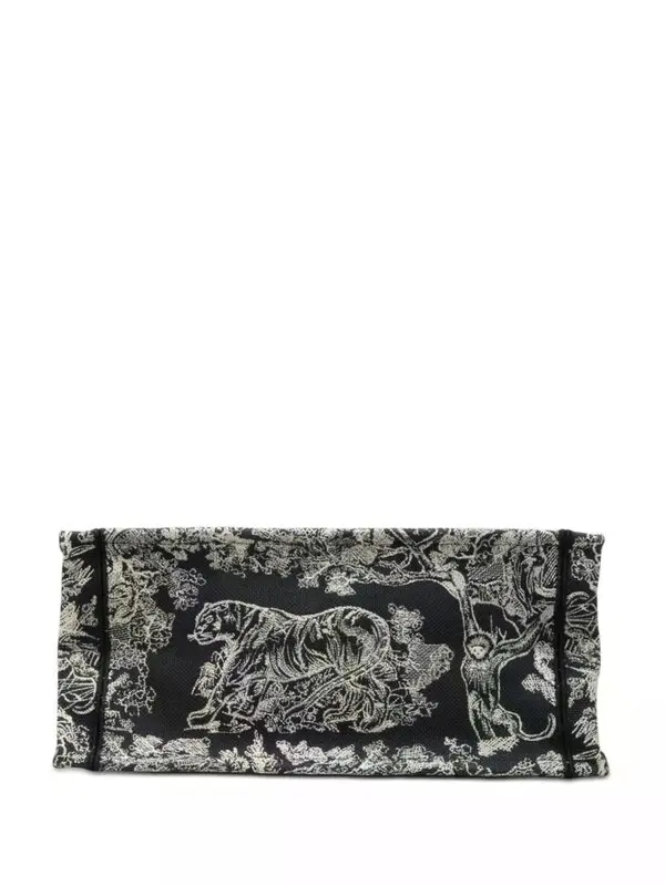 Dior 2023 Medium Canvas Embroidered Dioriviera Toile De Jouy Book Tote Bag - Blue