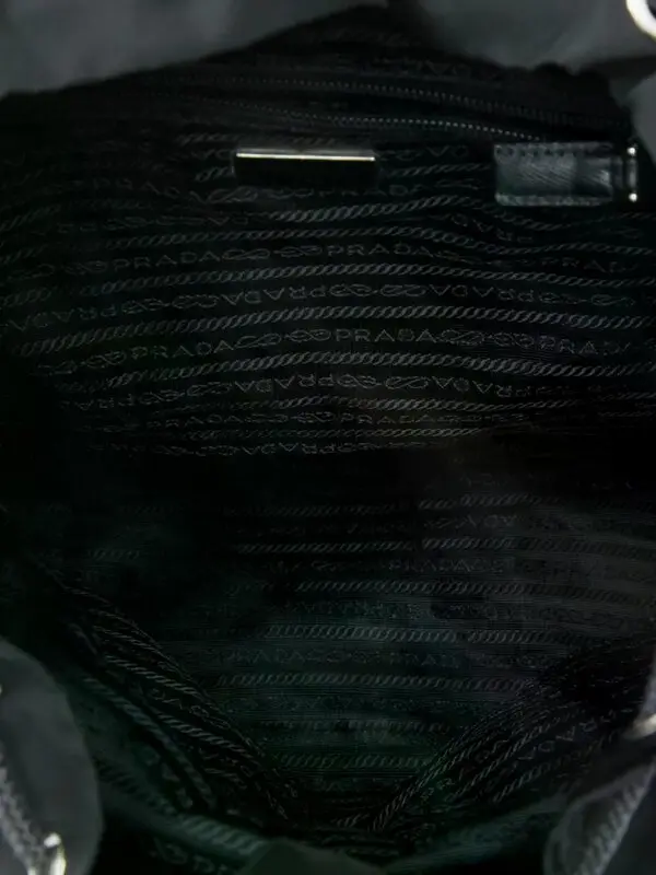 Prada Tessuto Saffiano Trimmed Backpack