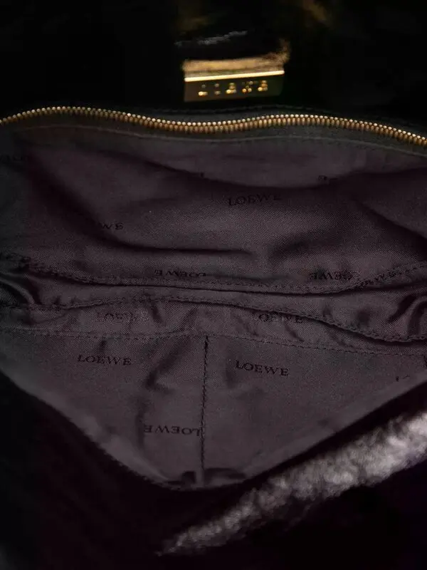 Loewe Crinkled Calfskin Folded Clutch Bag