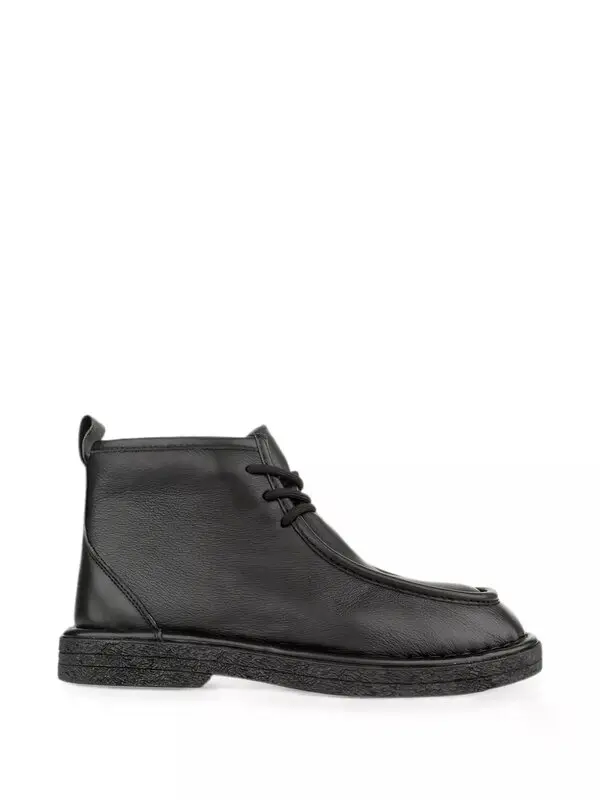 LINDA BAUMANN Leather Lace-up Ankle Boots