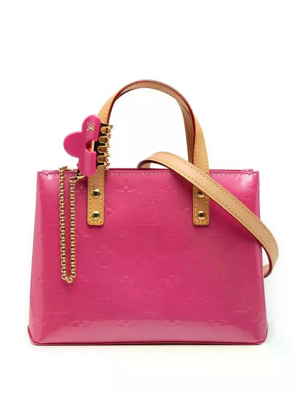 LOUIS VUITTON Monogram Vernis Hairclip Reade Pm Satchel - Pink