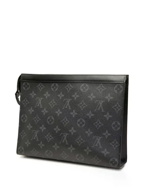 LOUIS VUITTON 2019 Monogram Eclipse Pochette Voyage Mm Clutch Bag
