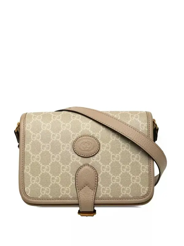 Gucci 2016-2026 Mini Gg Supreme Interlocking G Crossbody Bag - Neutrals