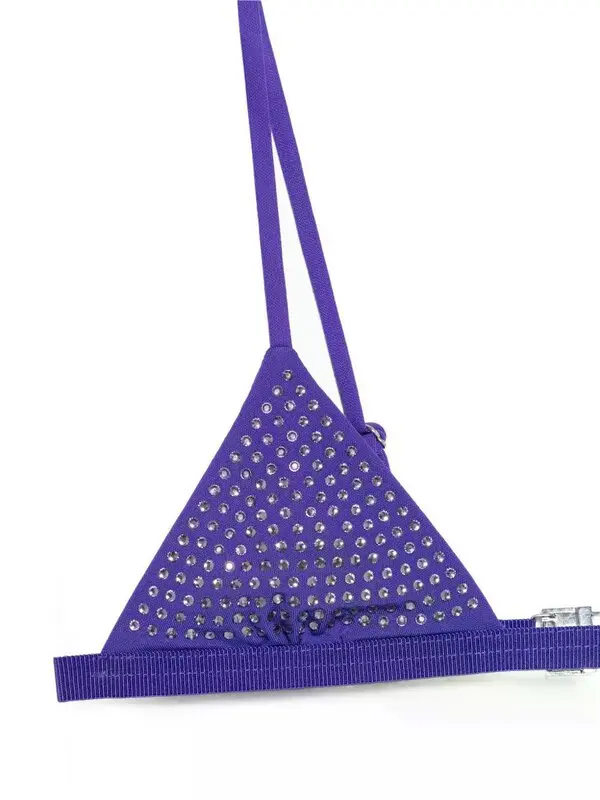 Patrizia Pepe Rhinestone-embellished Triangle Bras