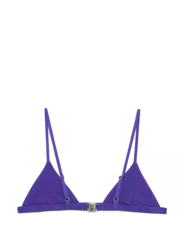 Patrizia Pepe Rhinestone-embellished Triangle Bras - Purple