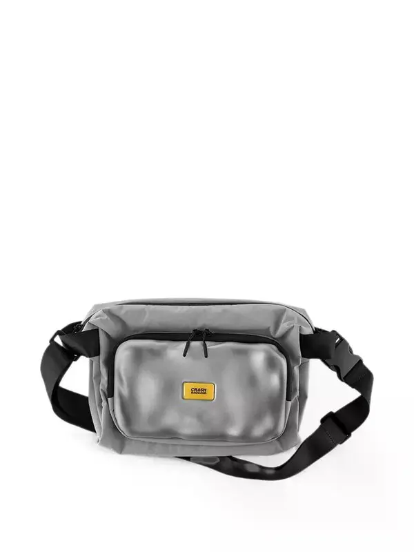 CRASH BAGGAGE Soft Dented-effect Belt Bag - Silver