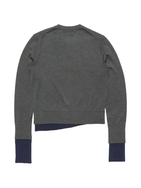 Acne Studios Layered Argyle Intarsia Cardigan