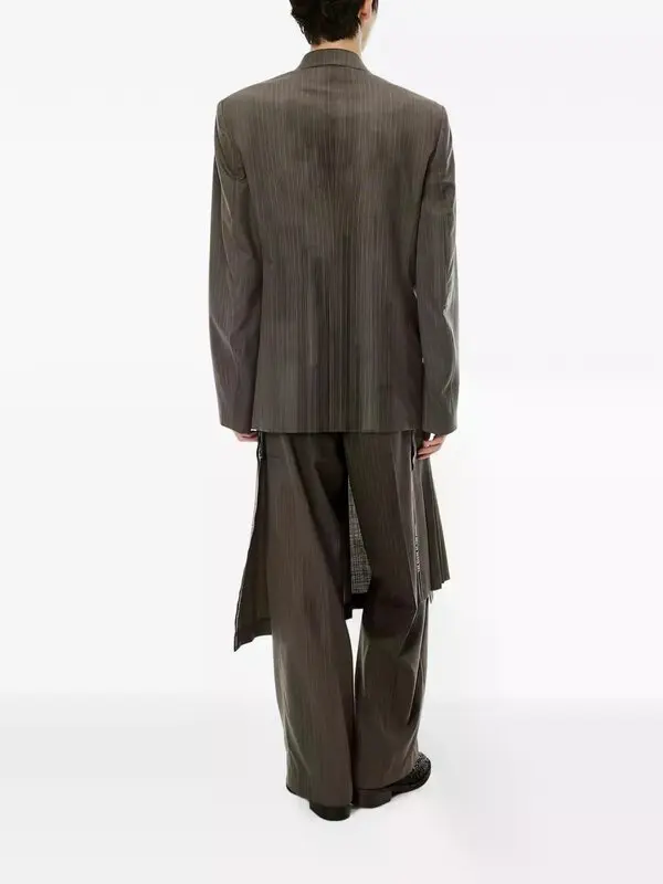 MASU Pinstriped Pleated Apron