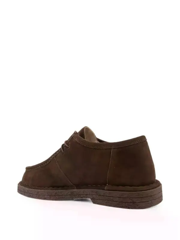 LINDA BAUMANN Suede Lace-up Derby Shoes - Brown