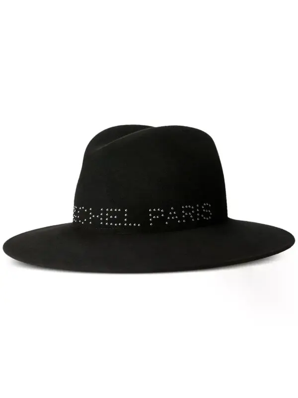 MAISON MICHEL Zango Studded-logo Trilbies
