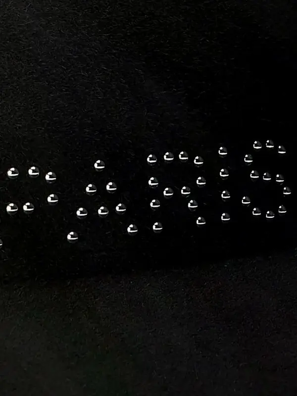 MAISON MICHEL Zango Studded-logo Trilbies
