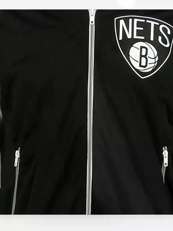 Mitchell & Ness Brooklyn Nets Logo-patch Track Jacket - Black