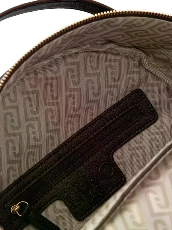 Liu Jo Grained-texture Logo-plaque Backpack