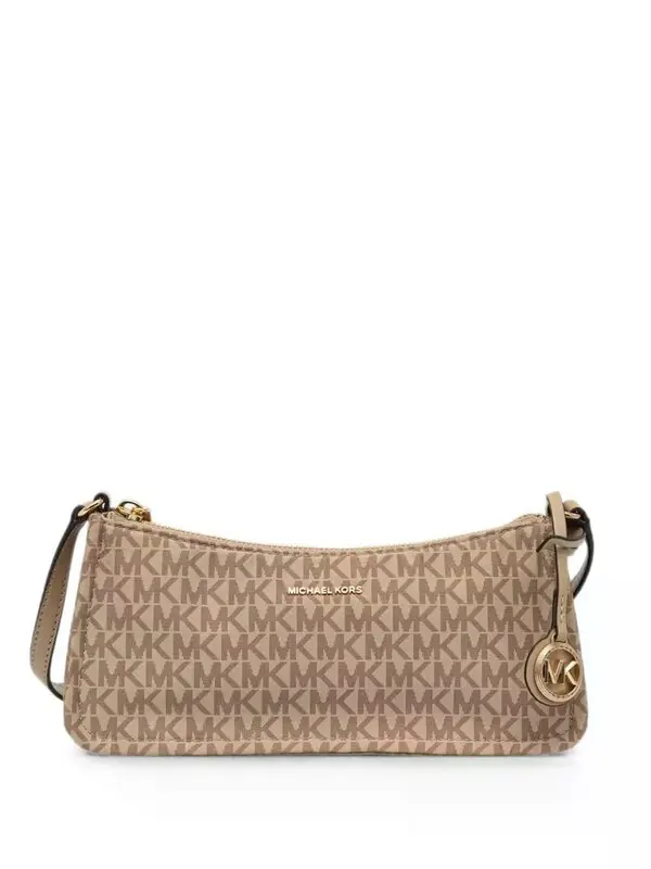 Michael Kors Monogram-print Shoulder Bag - Neutrals