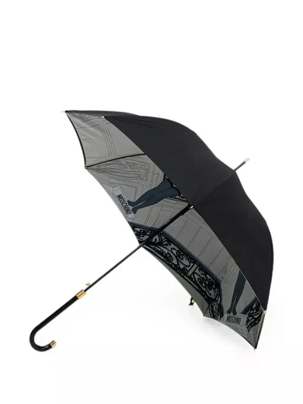 Moschino Logo-print Graphic-print Umbrella