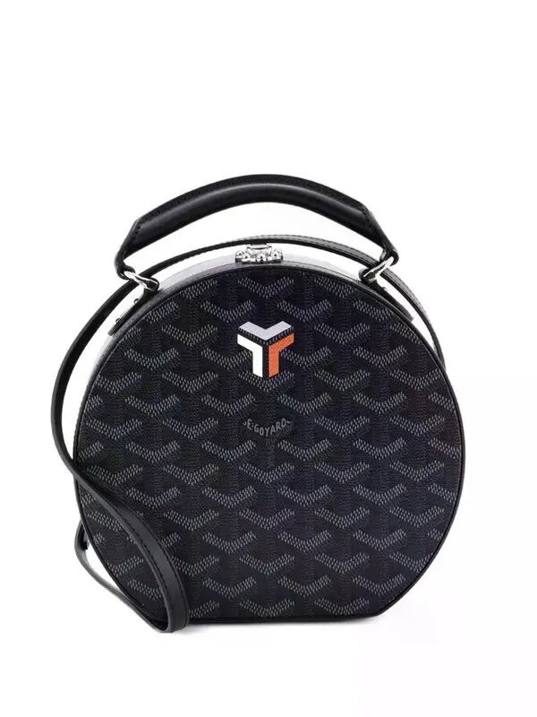 Goyard Alto Hatbox Bag Coated Canvas Satchel - Black
