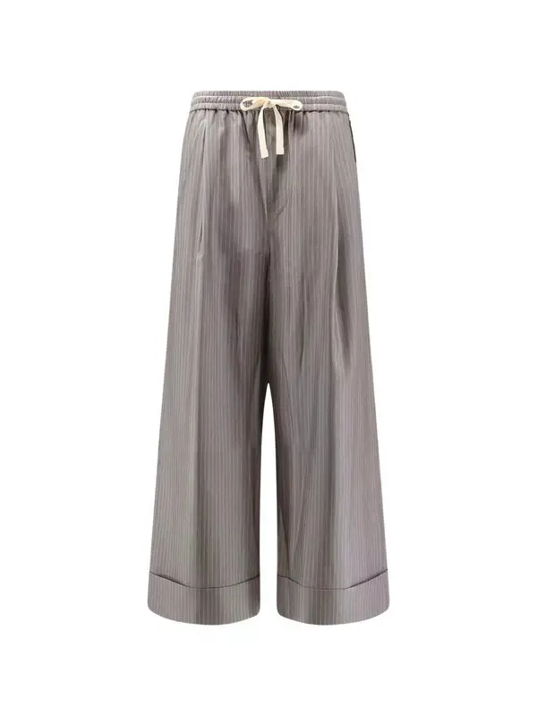TONYWACK Pinstripe-pattern Wide-leg Trousers