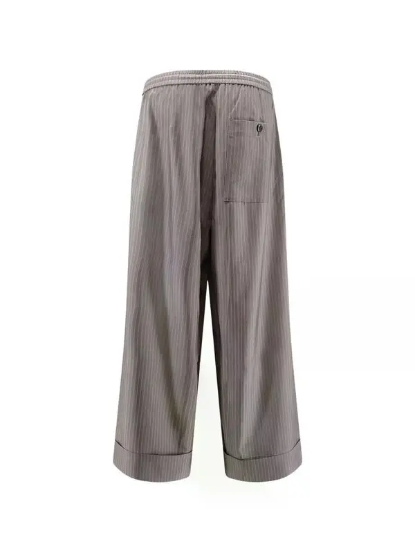 TONYWACK Pinstripe-pattern Wide-leg Trousers