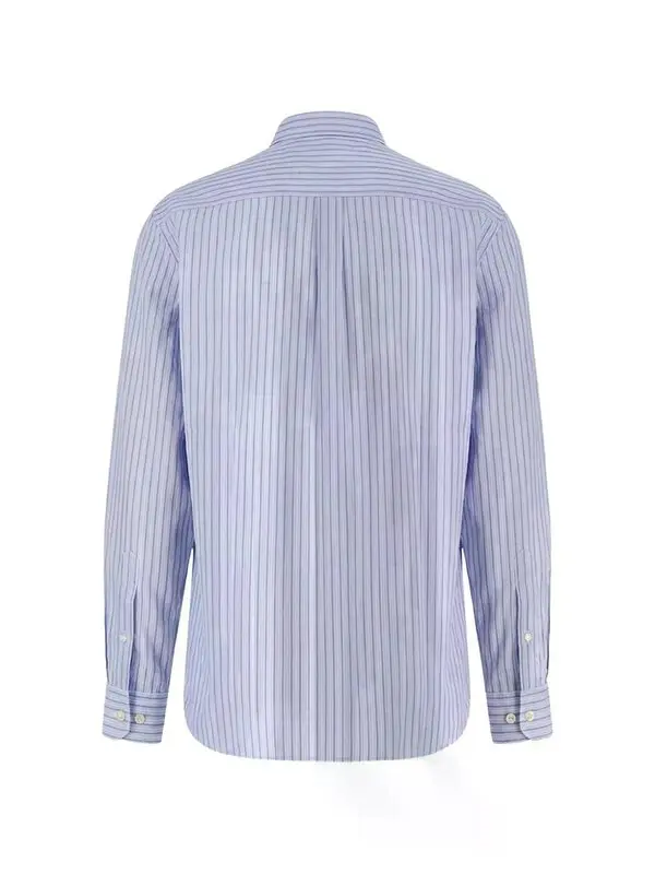 TONYWACK Striped-motif Pointed-collar Shirt