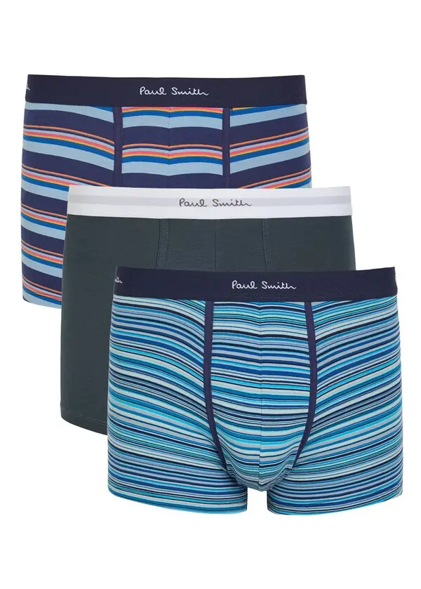 Paul Smith Striped Stretch-cotton Boxer Trunks