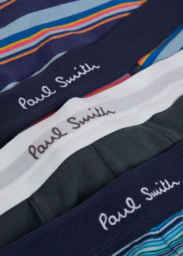 Paul Smith Striped Stretch-cotton Boxer Trunks