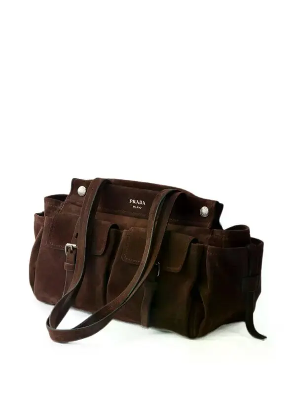 Prada Medium Suede Tote Bag