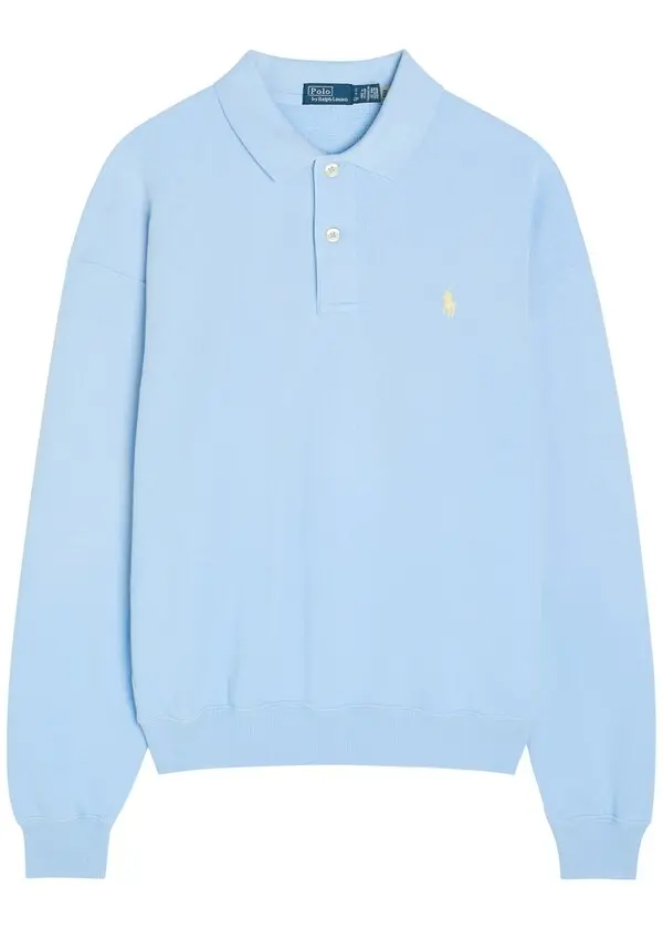 Polo Ralph Lauren Logo Embroidered Cotton-blend Polo Sweatshirt