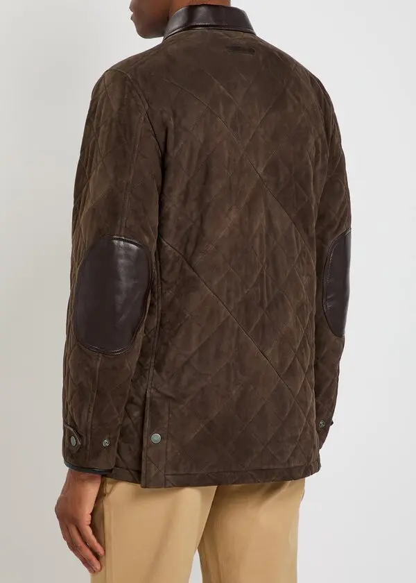 Gant Quilted Suede Jacket