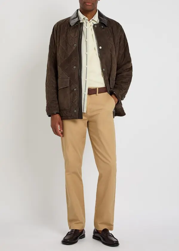 Gant Quilted Suede Jacket
