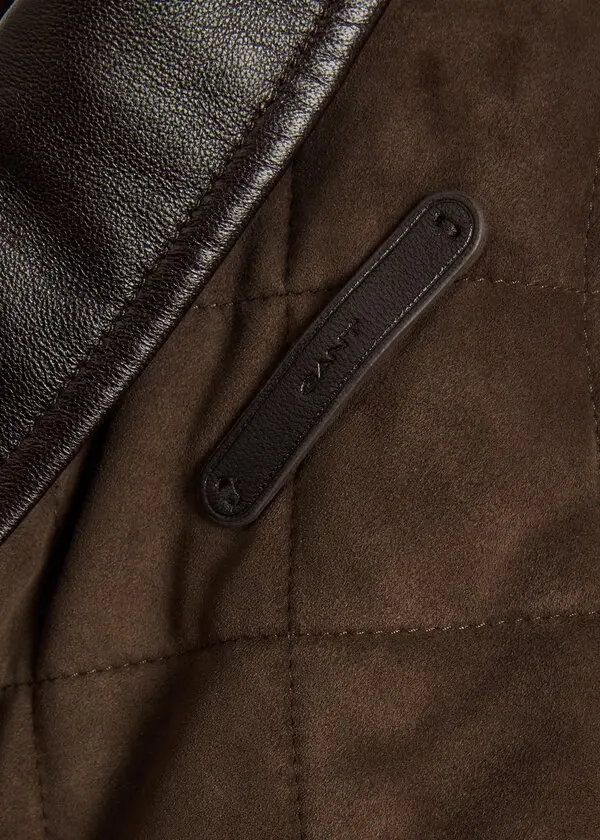 Gant Quilted Suede Jacket
